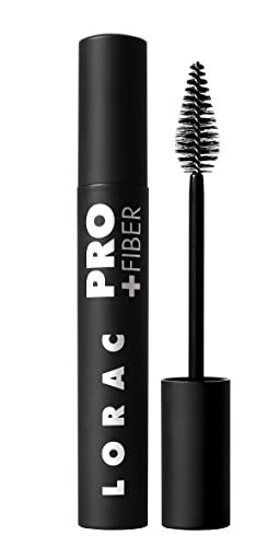 LORAC PRO Plus Fiber Mascara Black, Curling, Volumizing, Lifting, Lengthing, Buildable