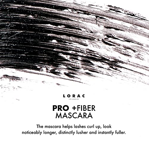 LORAC PRO Plus Fiber Mascara Black, Curling, Volumizing, Lifting, Lengthing, Buildable