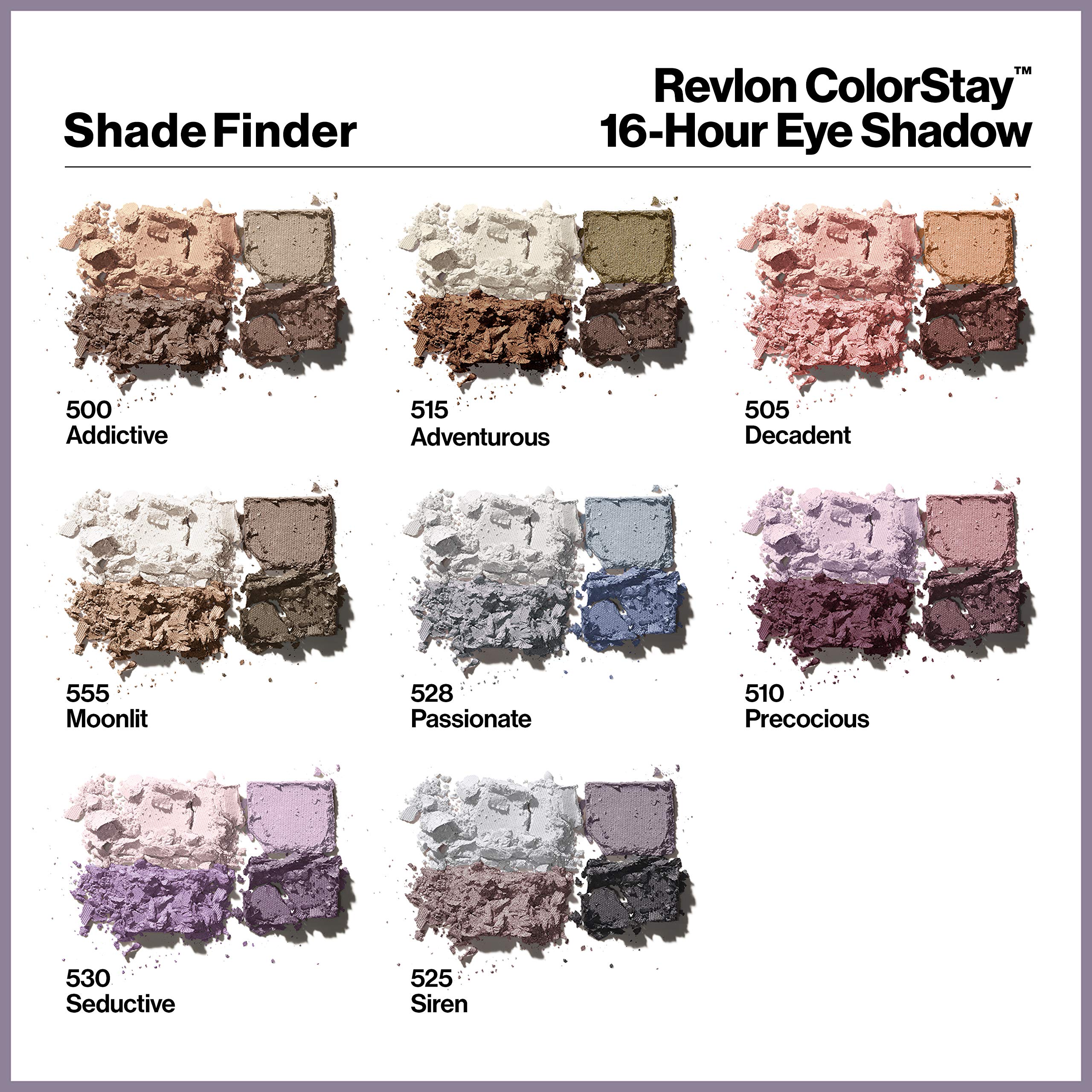 Revlon ColorStay Day to Night Eyeshadow Quad, Longwear Shadow Palette with Transitional Shades and Buttery Soft Feel, Crease & Smudge Proof, 528 Passionate , 0.16 oz