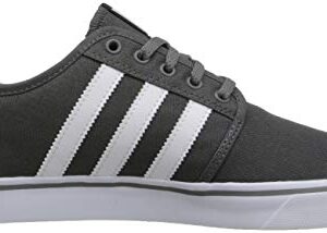 adidas Originals Men's Seeley Running Shoe, Ash Grey/White/Black, 8 M US