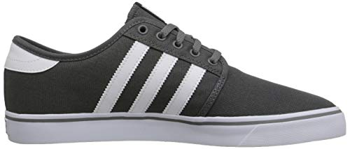 adidas Originals Men's Seeley Running Shoe, Ash Grey/White/Black, 8 M US