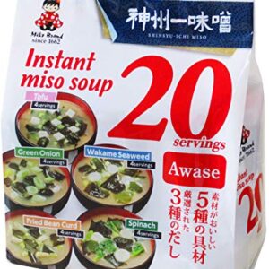 Miko Brand Miso Soup 20 Piece Value Pack, Awase, 11.36 Ounce (Pack of 1)