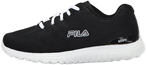 Fila Women's namella Energized-w, Black/White, 9.5 M US