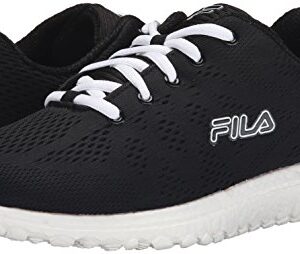 Fila Women's namella Energized-w, Black/White, 9.5 M US