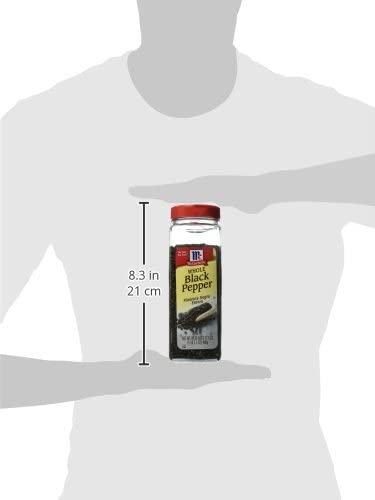 McCormick Whole Black Pepper (Made with Whole Peppercorns), 17.5 oz