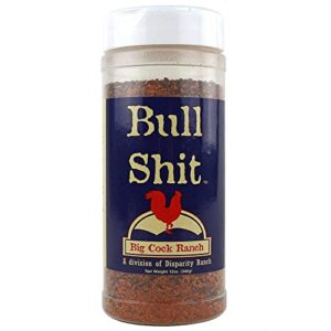 bull shit steak seasoning, net wt 12oz