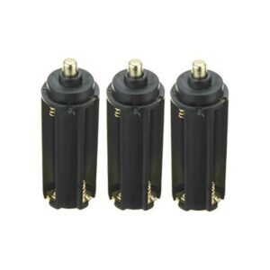 cafurty plastic 3xaaa battery adapter tube 3pcs for handheld flashlight torch - set of 3