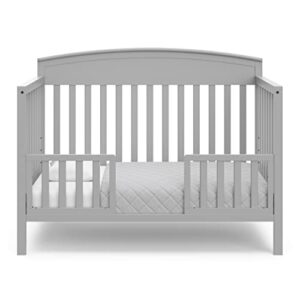 Graco Benton 5-in-1 Convertible Crib (Pebble Gray) – GREENGUARD Gold Certified, Converts from Baby Crib to Toddler Bed, Daybed and Full-Size Bed, Fits Standard Full-Size Crib Mattress