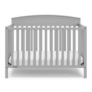 Graco Benton 5-in-1 Convertible Crib (Pebble Gray) – GREENGUARD Gold Certified, Converts from Baby Crib to Toddler Bed, Daybed and Full-Size Bed, Fits Standard Full-Size Crib Mattress