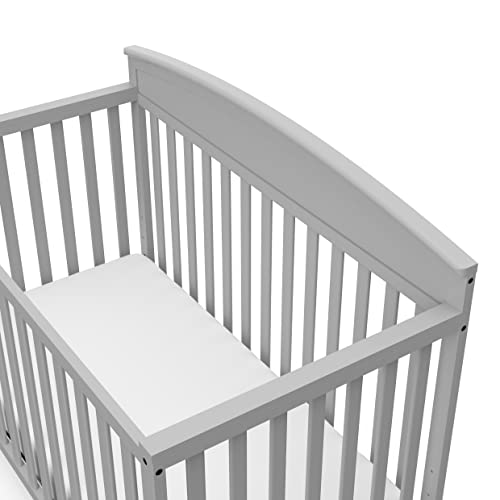 Graco Benton 5-in-1 Convertible Crib (Pebble Gray) – GREENGUARD Gold Certified, Converts from Baby Crib to Toddler Bed, Daybed and Full-Size Bed, Fits Standard Full-Size Crib Mattress