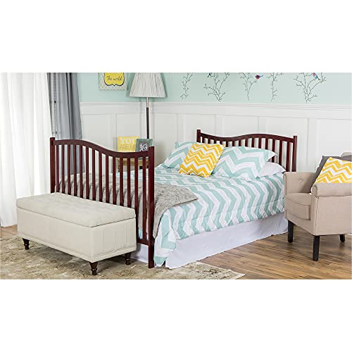 Dream On Me Chelsea 5-In-1 Convertible Crib In Cherry, JPMA Certified