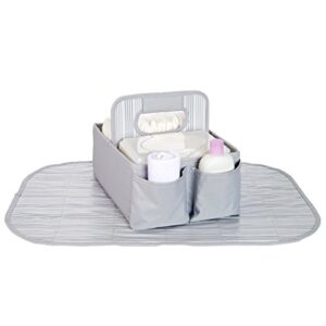 munchkin® sarabear diapering organizer, grey