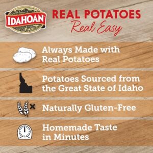 Idahoan Reduced Sodium Mashed Potatoes, Buttery Homestyle, 4 Ounce (Pack of 12)