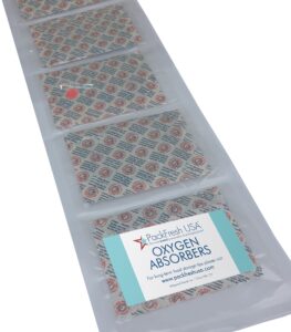 packfreshusa: 18 pack - 2000cc oxygen absorber packs - individually sealed - food grade - non-toxic - food preservation - long-term food storage guide included