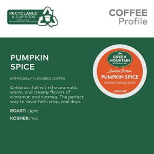 Green Mountain Coffee Roasters Seasonal Selections Pumpkin Spice 12 Count