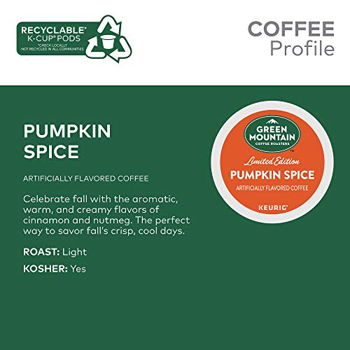 Green Mountain Coffee Roasters Seasonal Selections Pumpkin Spice 12 Count