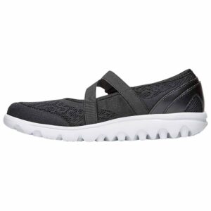 propét womens travelactiv mary jane walking walking sneakers shoes - black - size 10 4e