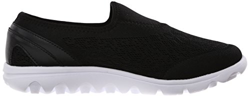 Propét Women's TravelActiv Slip On Fashion Sneaker, Black, 8 N US