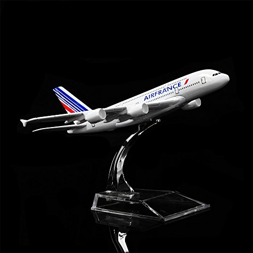 24-Hours Air France A380 Solid Alloy Metal Model Airplane Models