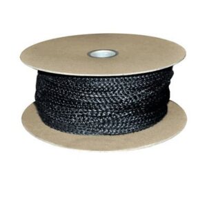 aw perkins black wood stove door gasket spool - 3/4" rope x 47'