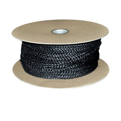 AW Perkins Black Wood Stove Door Gasket Spool - 3/4" Rope x 47'