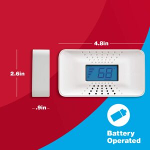 First Alert CO710 Carbon Monoxide Detector with 10-Year Battery and Digital Temperature Display , White