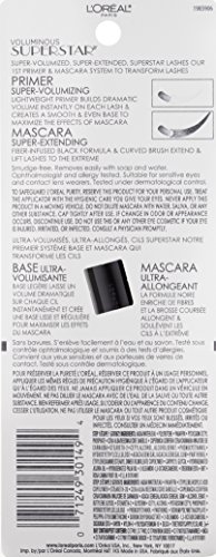 L'Oreal Paris Cosmetics Voluminous Superstar Mascara, Washable, Blackest Black, 0.41 Fl. Oz, 1 Count