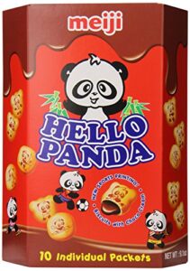 meiji hello panda chocolate biscuit, 9.1 ounce