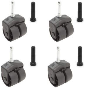 leggett & platt replacement wheels / casters with socket sleeves - set of 4