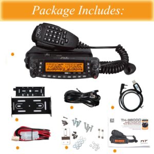 TYT TH-9800D Quad Band 50W Cross-Band Mobile, 10M/6M/2M/70CM Mobile Transceiver, A+B Dual Band Two Way Radio