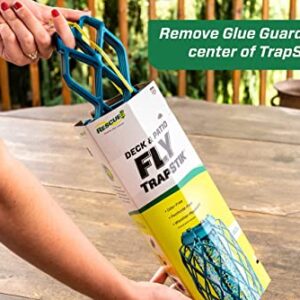 RESCUE! Deck & Patio Fly TrapStik - Odorless, Weather Resistant - 3 Pack