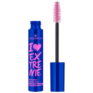 essence | i love extreme volume mascara waterproof | paraben free | cruelty free | black (pack of 1, waterproof)