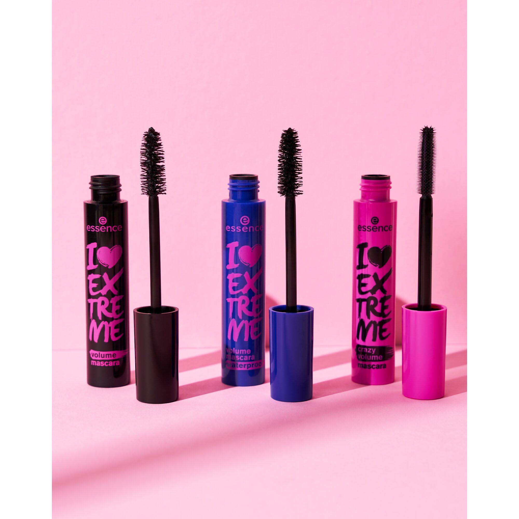 essence | I Love Extreme Volume Mascara Waterproof | Paraben Free | Cruelty Free | Black (Pack of 1, Waterproof)