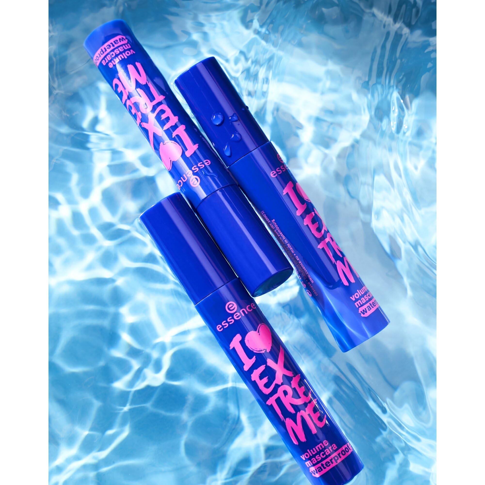 essence | I Love Extreme Volume Mascara Waterproof | Paraben Free | Cruelty Free | Black (Pack of 1, Waterproof)