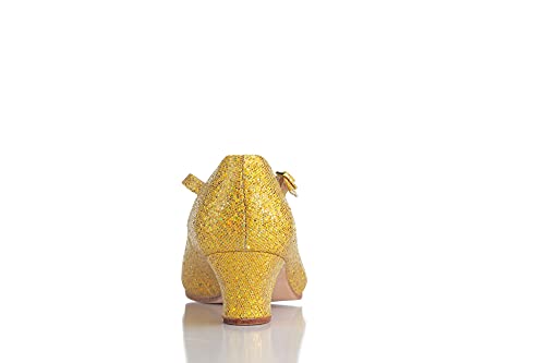 Theatricals Womens Starlite 1.5" Glitter Character Shoes Gold 07.5M T3115