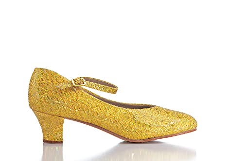 Theatricals Womens Starlite 1.5" Glitter Character Shoes Gold 07.5M T3115