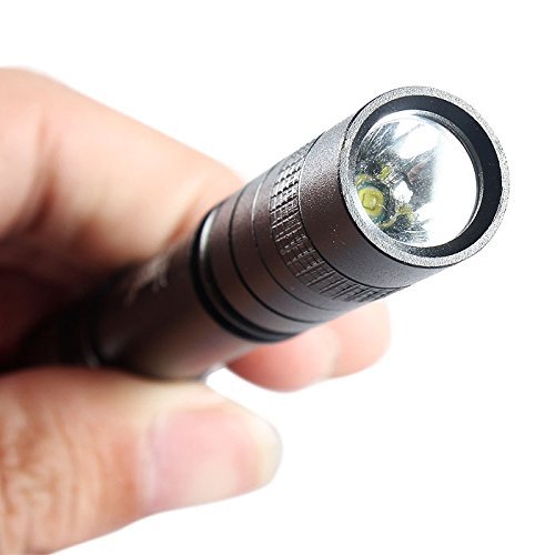 Enjoydeal 5PCS Pen Light Flashlight Ultra Slim Portable LED 1000LM Pocket Penlight Torch with Clip Powered by 2 x AAA Battery (not Include)