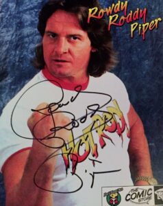 kirkland signature rowdy roddy piper 8 x 10 autograph photo on glossy photo paper