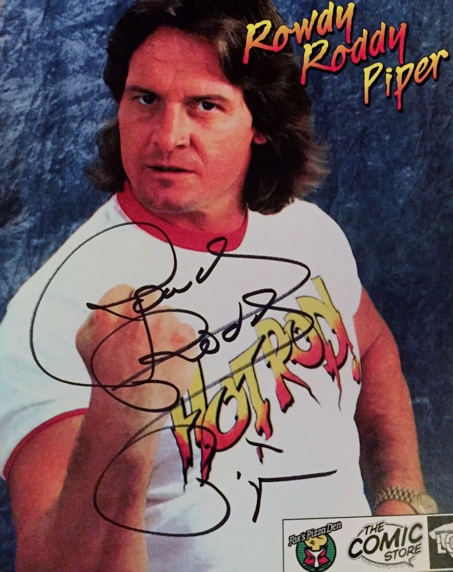 Kirkland Signature Rowdy Roddy Piper 8 X 10 Autograph Photo on Glossy Photo Paper