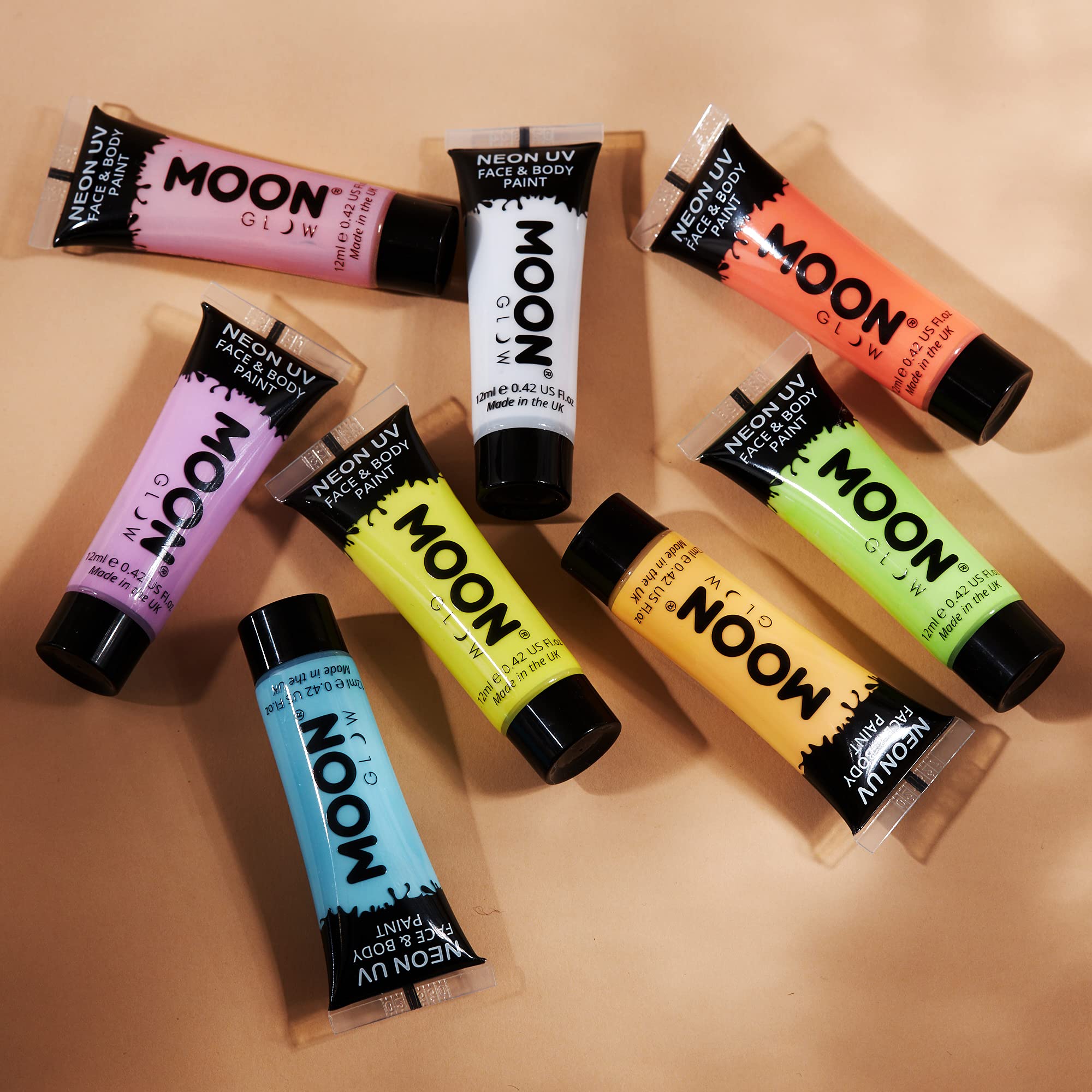 Moon Glow - 0.42oz Neon Blacklight Face & Body Paint - Intense Pink