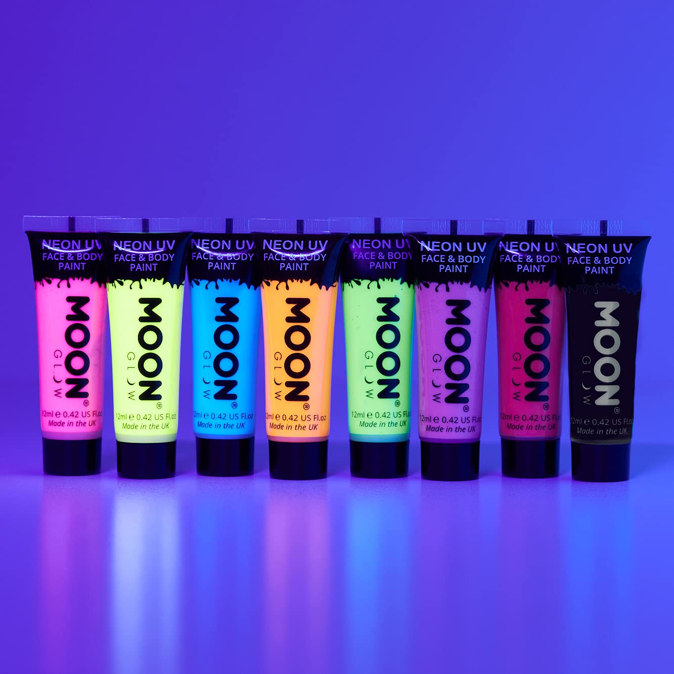 Moon Glow - 0.42oz Neon Blacklight Face & Body Paint - Intense Pink