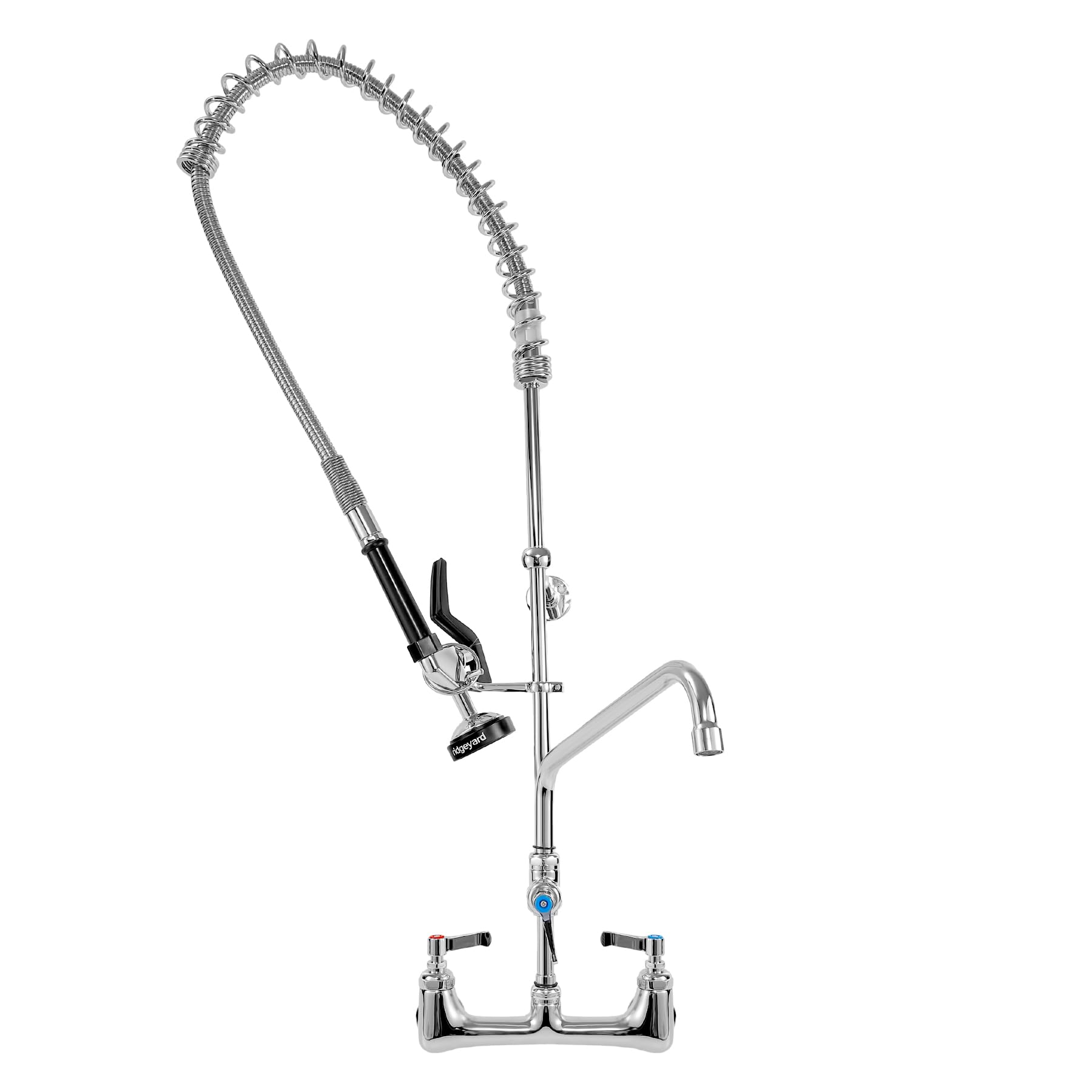 Ridgeyard Kitchen Faucet with Pull Down Sprayer 47 Inch, Flexible Pre Rinse Sprayer Commercial High Pressure 1.4gal/min, Faucet for Kitchen Sink with Add-on Swing Spout for Home Restaurant Industrial