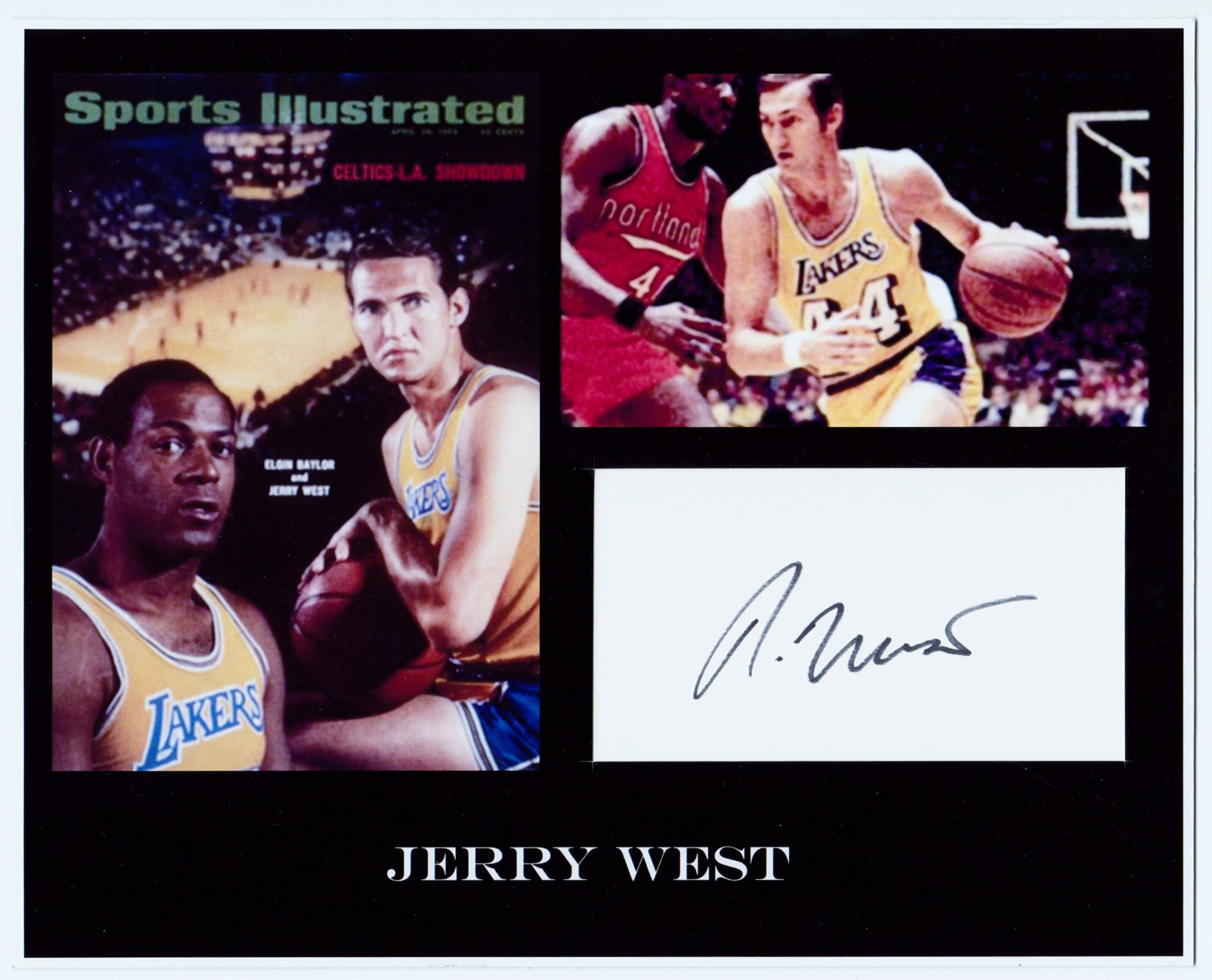 Kirkland Jerry West 8 X 10 Autograph Photo on Glossy Photo Paper