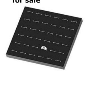 Foam Ring Inserts in Black 7.75 L x 6.75 W x 0.875 H Inches - Pack of 10