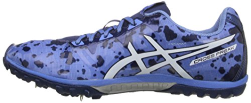 ASICS Women's Cross Freak 2 Cross Country Running Shoe, Powder Blue/White/Navy, 10 M US