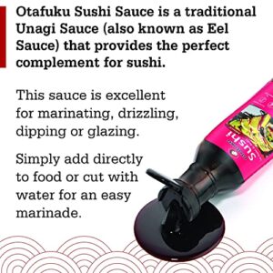 Otafuku Sushi Eel Sauce for Sushi Rolls, Japanese Unagi Sauce Gluten Free, 15 Oz