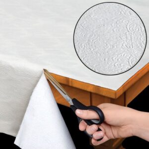 home bargains plus quilted heavy duty table pad protector with flannel backing - cut to fit - 52" x 70"