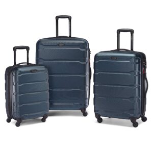 Samsonite Omni PC Hardside Expandable Luggage with Spinner Wheels, Carry-On 20-Inch, Teal