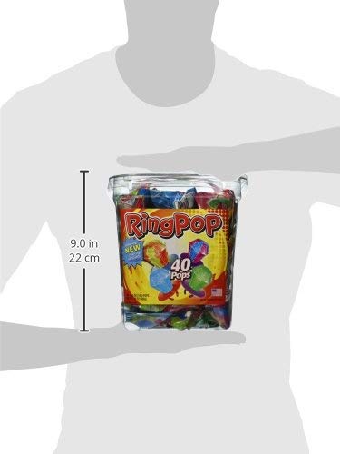 Ring Pop Hard Candy Pops, Variety Pack,2.55 pounds, 44 Count