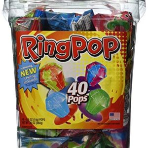 Ring Pop Hard Candy Pops, Variety Pack,2.55 pounds, 44 Count